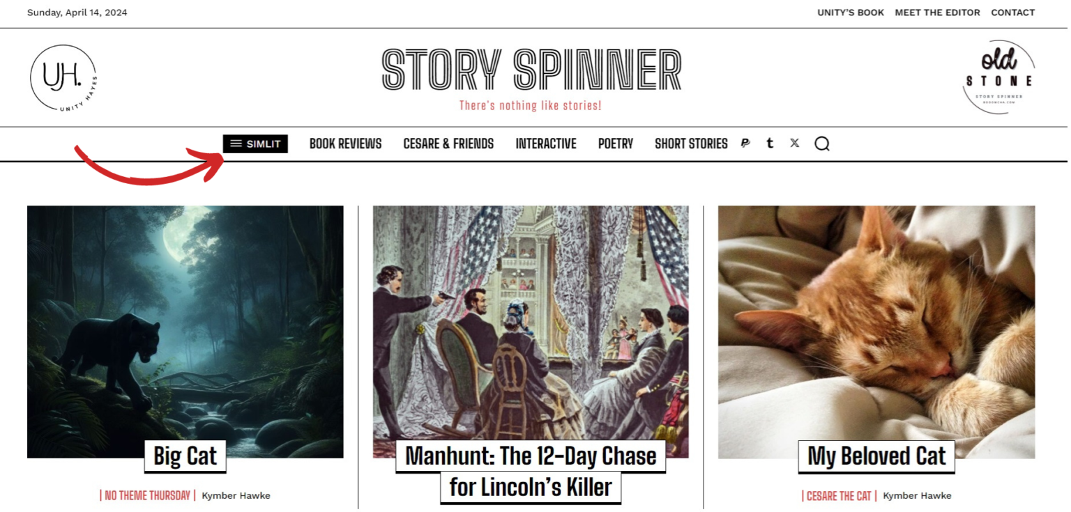 SimLit on Story Spinner! – booomcha.com